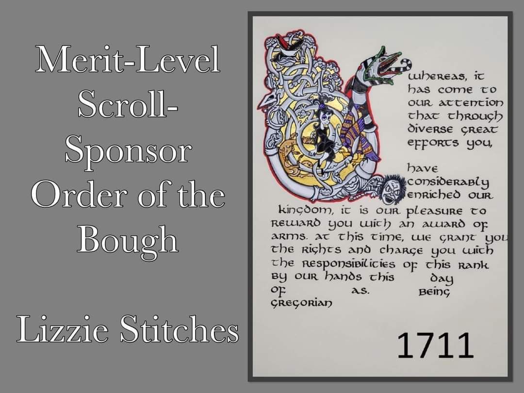 Meridies – Lizzies SCA Scribal Project