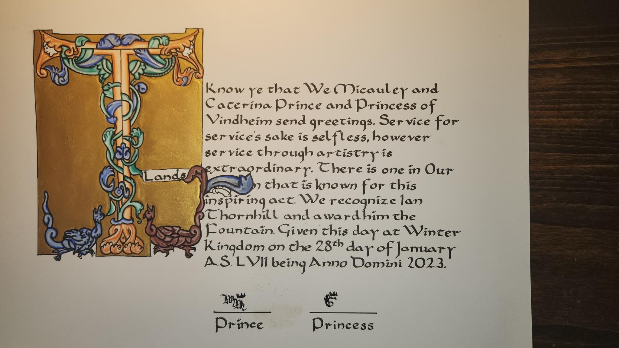 Ansteorra – Lizzies SCA Scribal Project